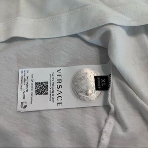 Versace | Shirts | Versace White Via Gesu Logo Tshirt | Poshmark